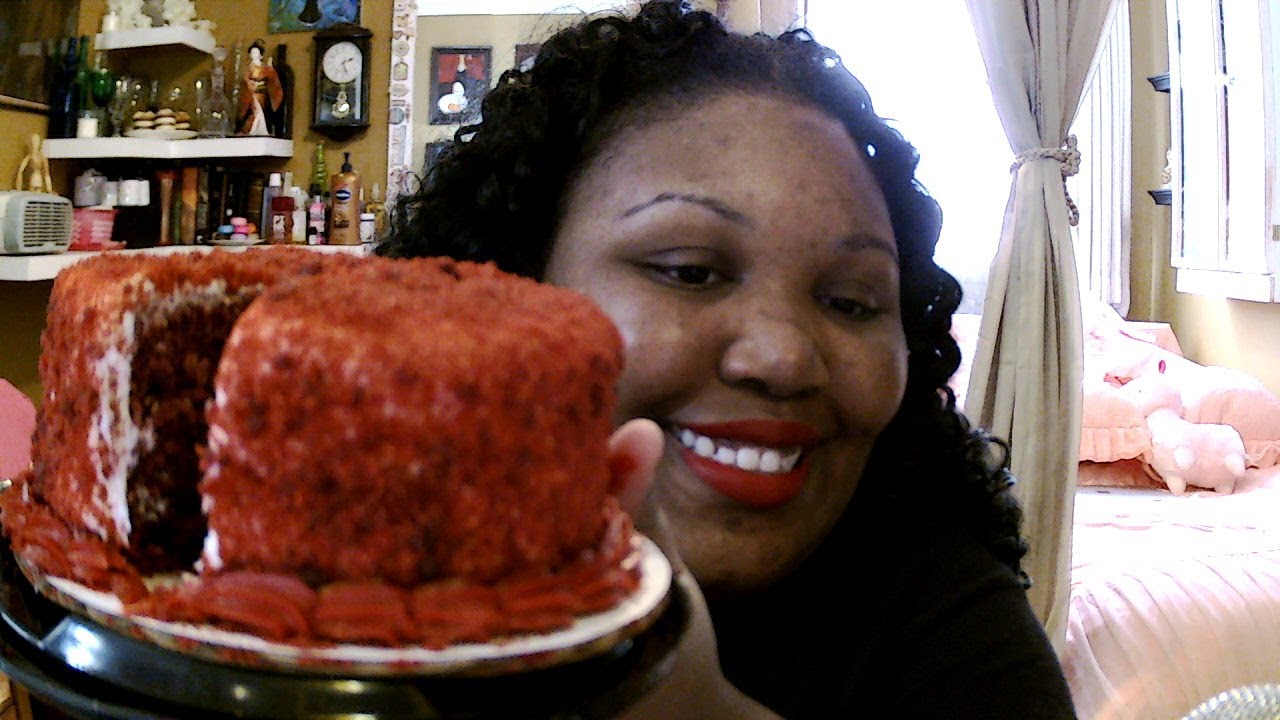Eating a RED VELVET CAKE with Southern BUTTER PECAN Coffee! 🍰 - YouTube
