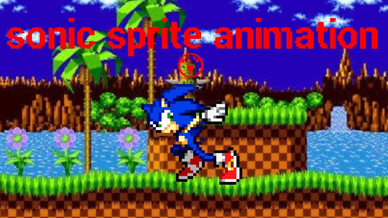 sonic sprite animation test (stick nodes pro) - YouTube