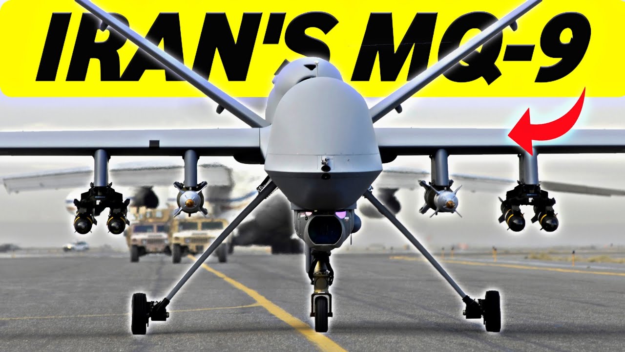 Iran unveils Mohajer-10 drone capable of striking Israel - YouTube