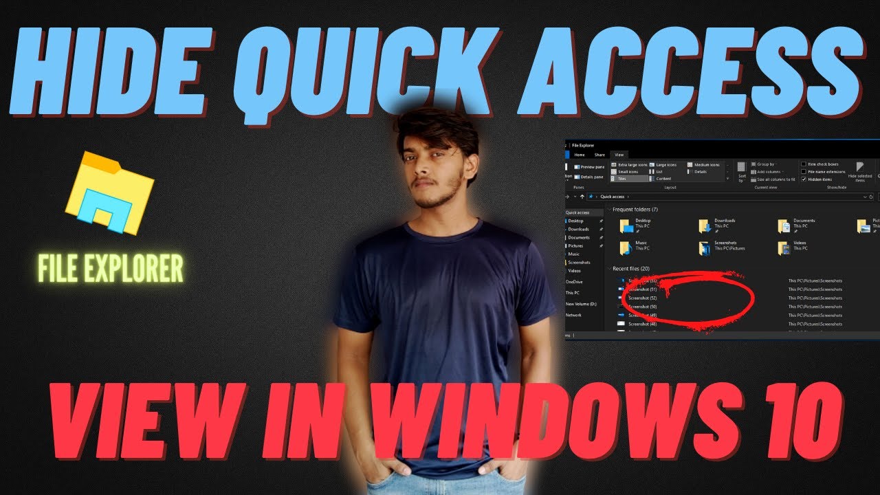 How to hide Quick Access from Windows 10 File Explorer ⚡👨‍💻 - YouTube