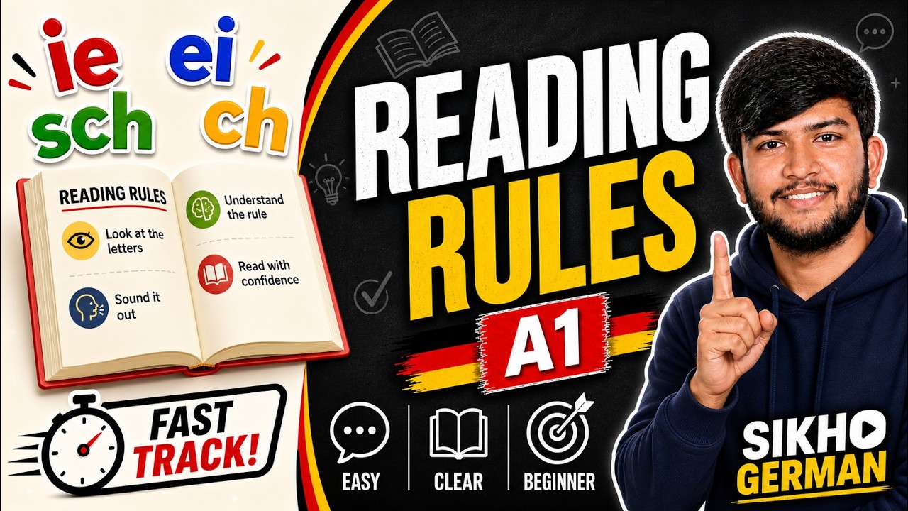 A1 - Lesson 5 | Regeln zum Lesen | Rules for Reading | German Language ...