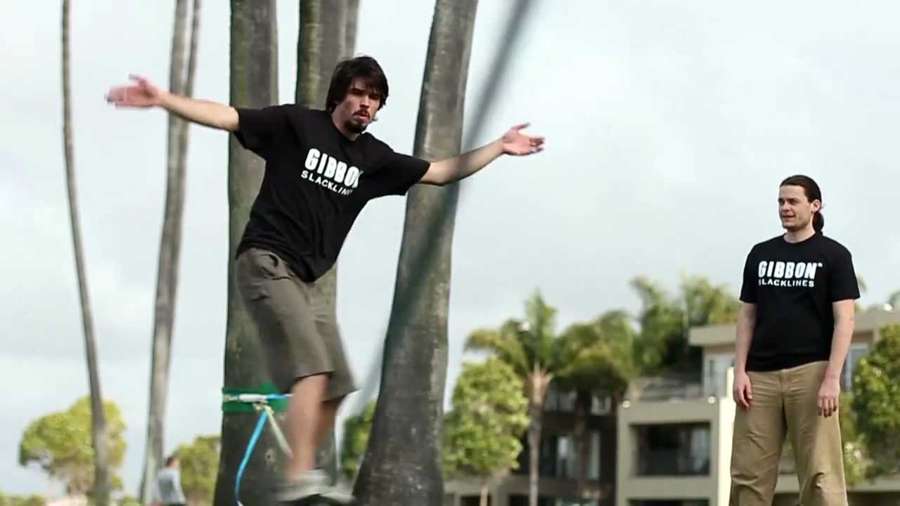 Slacklining at Dana Landing - YouTube