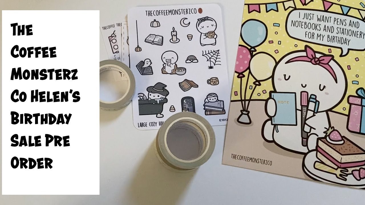 The Coffee Monsterz Co Helen's Birthday Sale Pre Order - YouTube