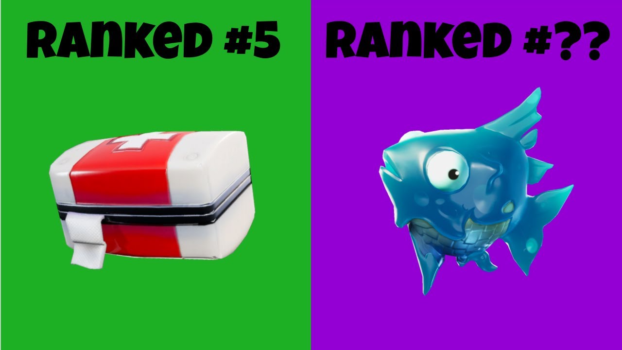 Ranking Every HEALING ITEM In Fortnite From Worst To Best! (Ranking ...