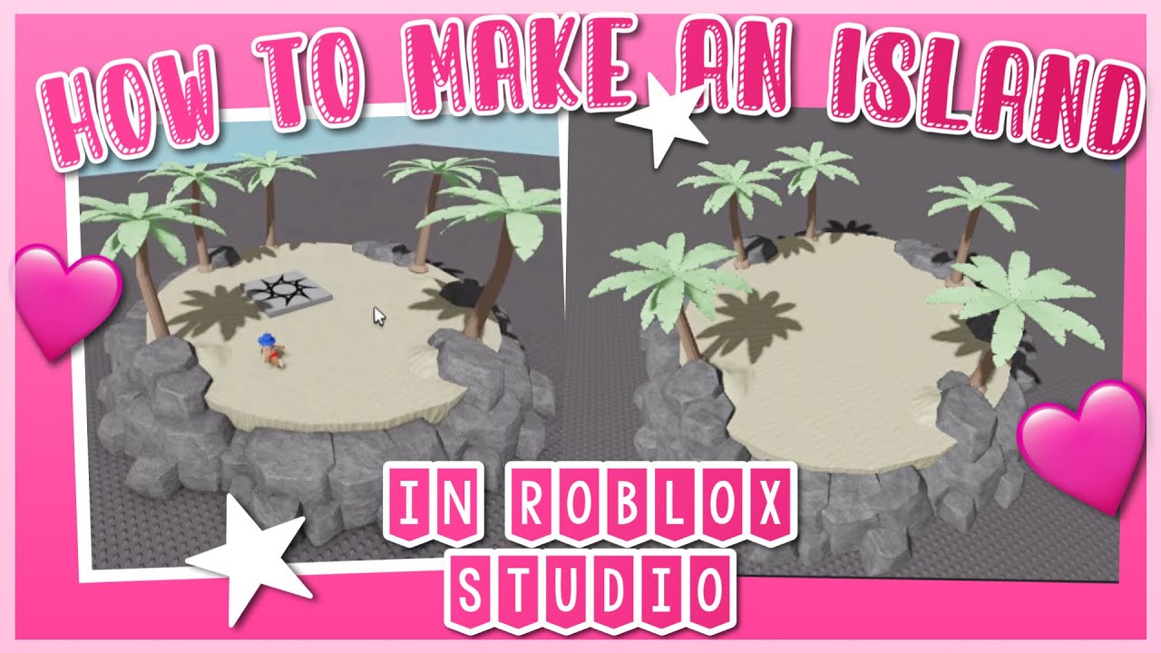 how to make a preppy island in roblox studio! - YouTube