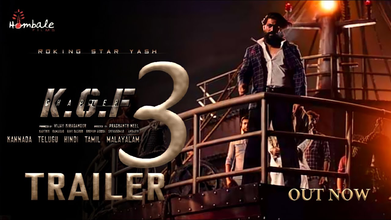 KGF CHAPTER 3 - Rocking Star Yash Intro First Look Teaser|KGF CHAPTER 3 ...