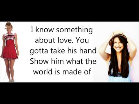 GLEE -  Tell Him with lyrics