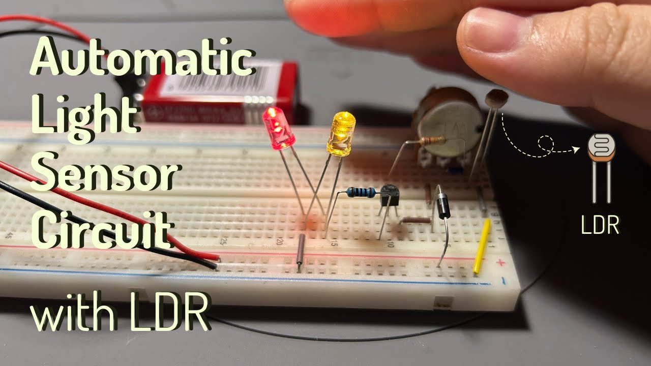 Automatic Light Sensor Circuit with LDR | just 3 minutes! - YouTube