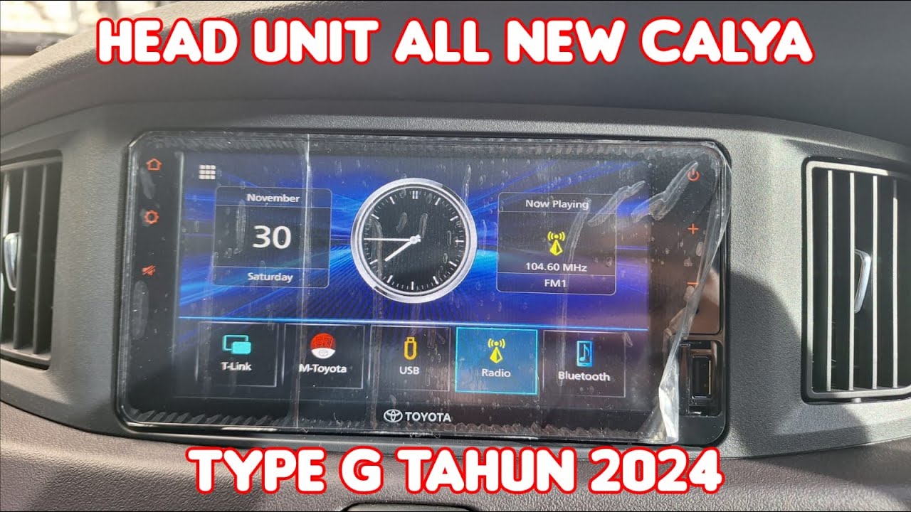 Head Unit All New Calya Type Manual Tahun 2024 |Toyota Medan ...