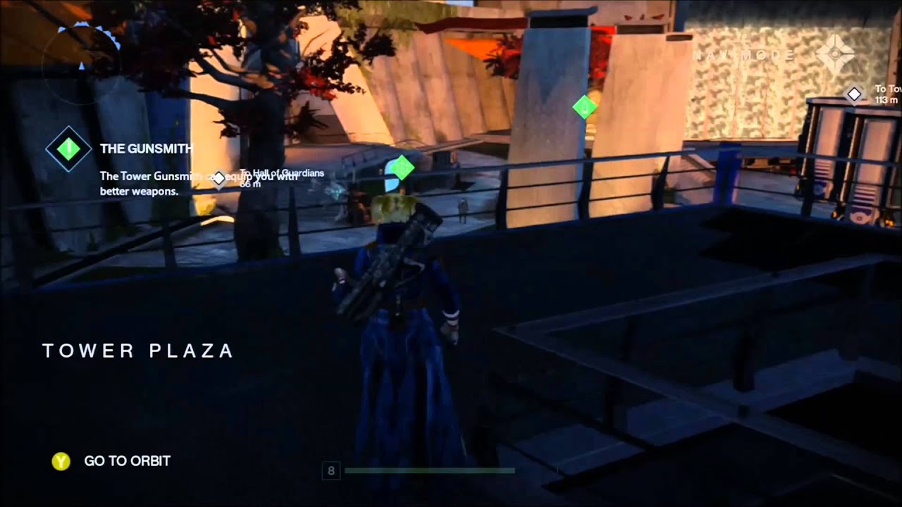 Destiny Tower Important Locations to Upgrade Weapons - YouTube