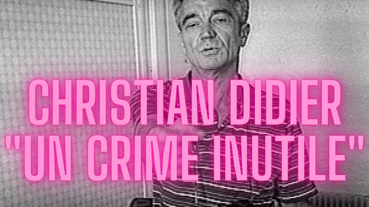 Christian DIDIER "Le crime inutile" - YouTube
