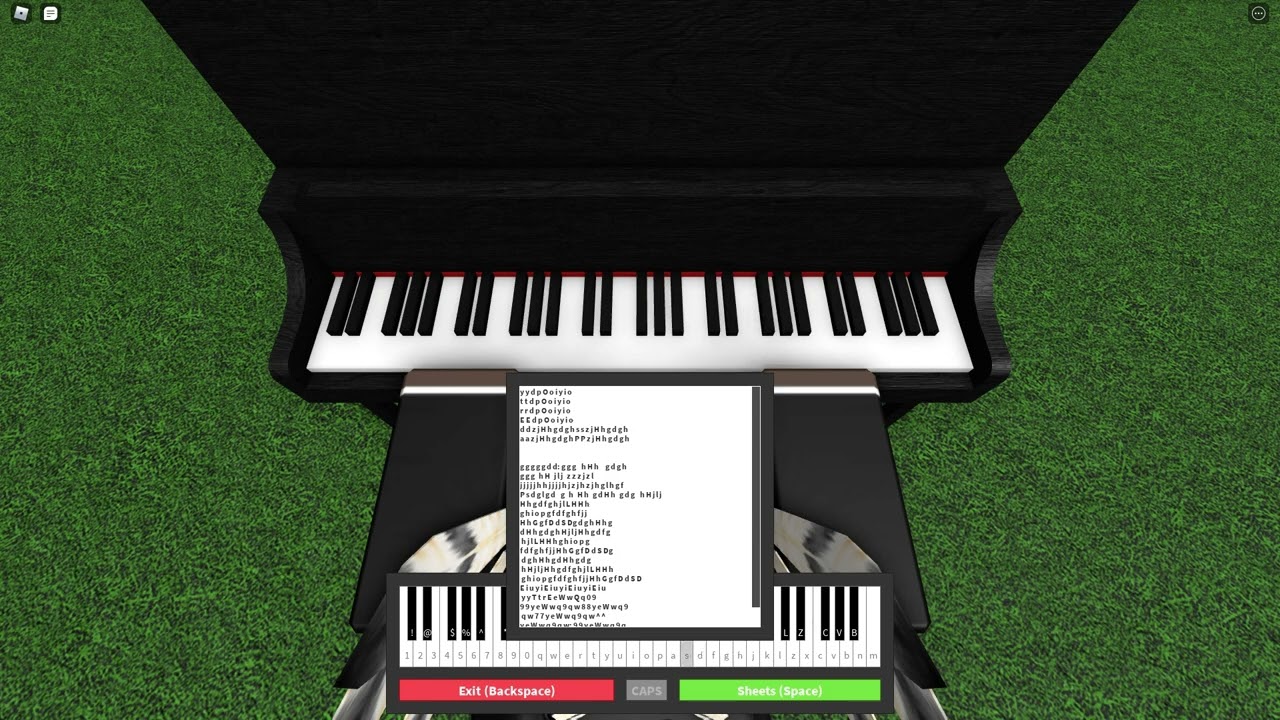 sans pino ROBLOX Piano Keyboard v1.1 - YouTube