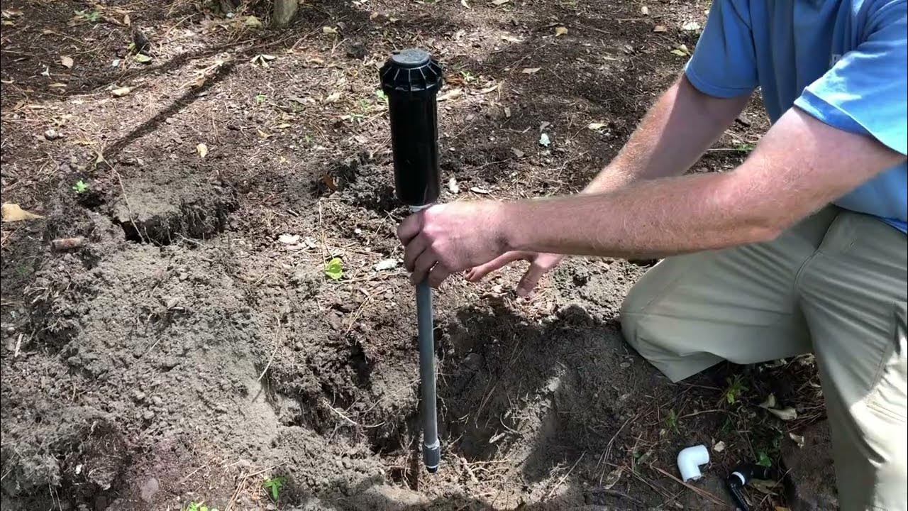 How to properly install sprinkler risers on flex hose. Do not install riser on hard pipe. - YouTube