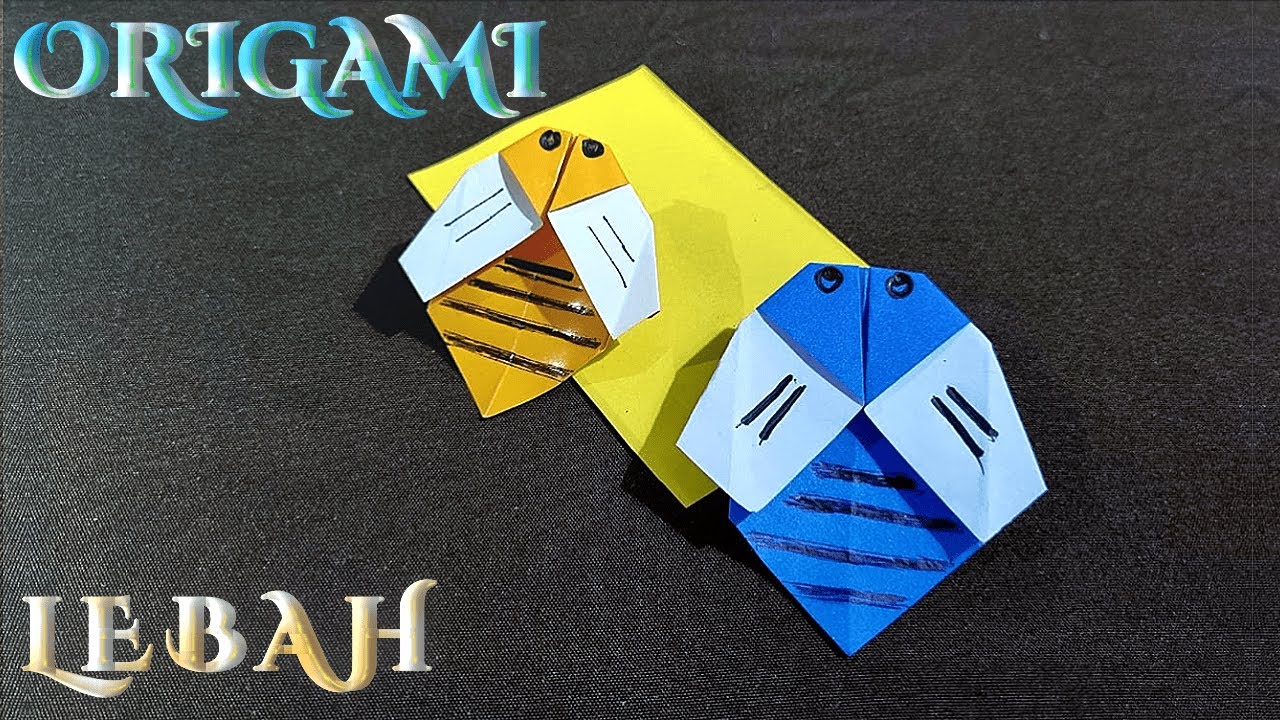 BEE - Tutorial Membuat Lebah dari Origami - Origami Bee Tutorial. DIY ...