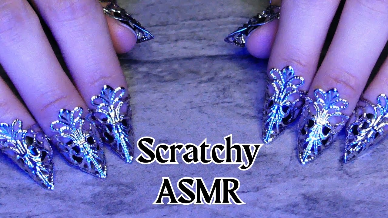 ASMR Gentle Scratching on a Tile with Claws (no talking, no tapping ...