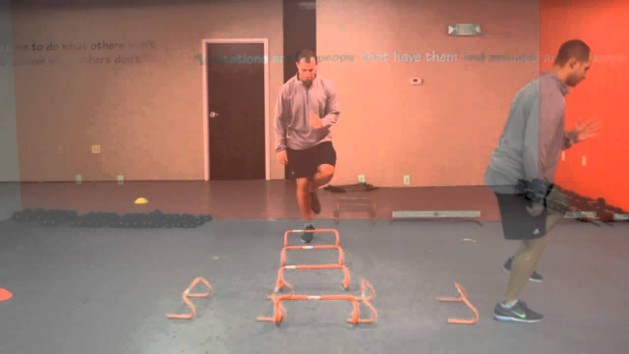 Single Leg Linear Jump and Stick - YouTube