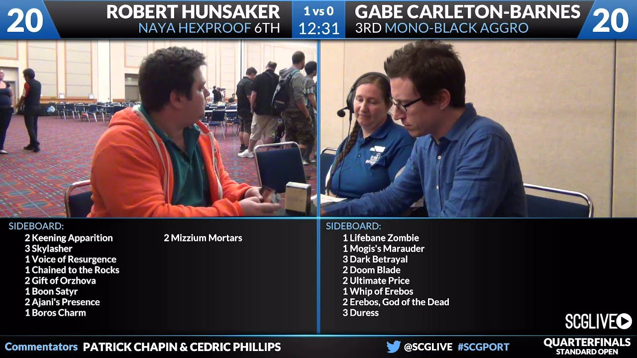 SCGPORT - Standard - Quarterfinals - Gabe Carleton Barnes vs Robert ...