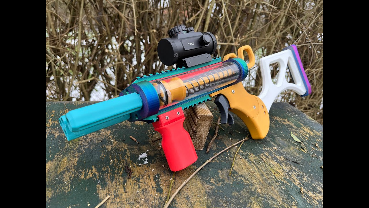 DIY Foam Dart Blaster "The Booster" - YouTube