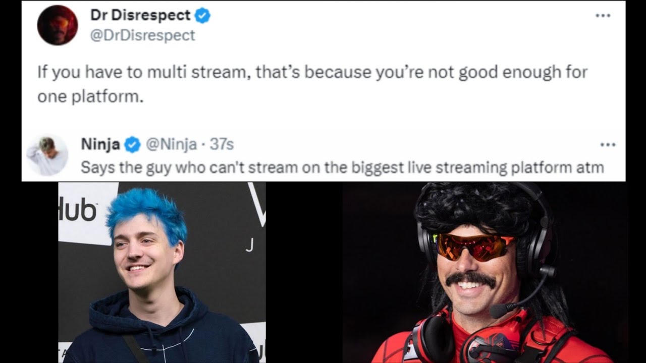 Ninja Vs Dr Disrespect | Twitter Wars - YouTube