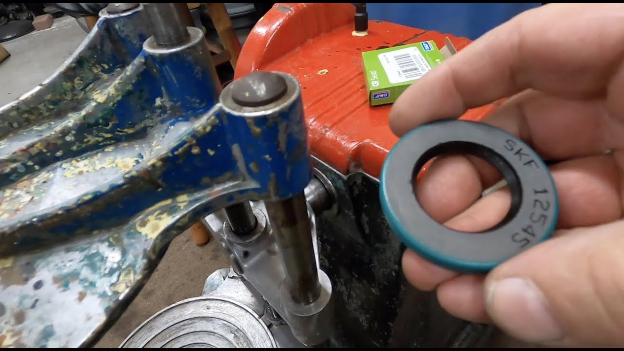 Fixed oil leak on Red Devil, plus cleaned and painted it up a bit - YouTube