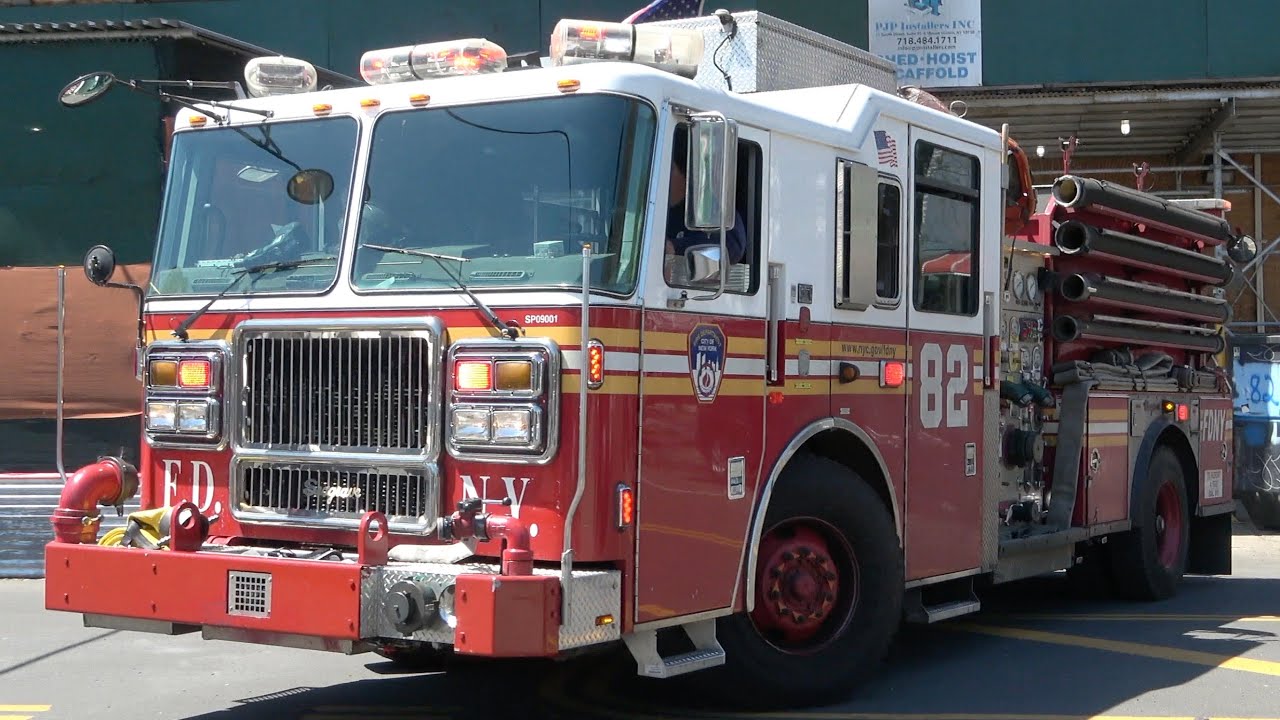 FDNY Engine 82 (Spare) Responding - YouTube