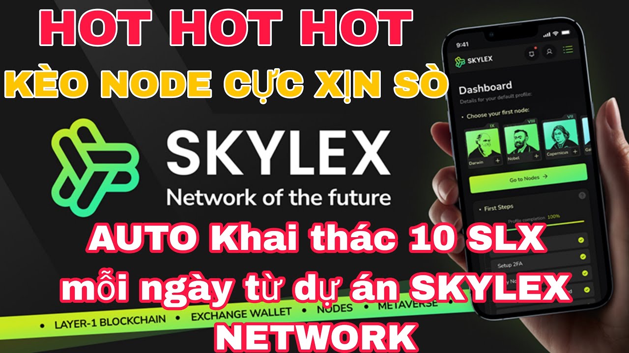 KÈO NODE CỰC XỊN SÒ. AUTO KHAI THÁC 10 SLX MỖI NGÀY TỪ DỰ ÁN SKYLEX ...