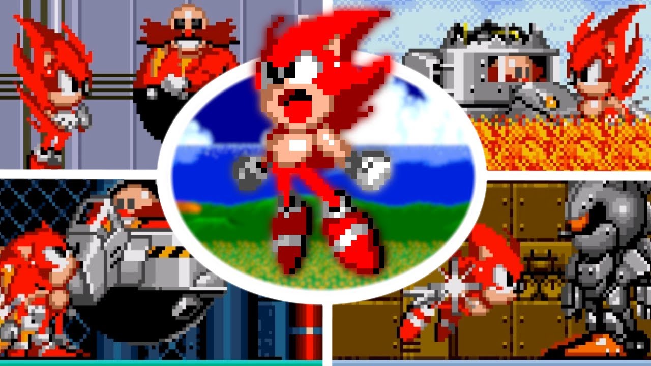 🔥 Red Hot Super Sonic VS All Bosses in Sonic 2 - YouTube