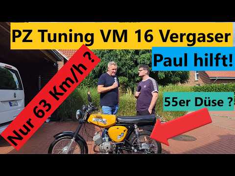 PZTuning -VM 16 Vergaser läuft nur 63 Km/h mit NPC 50 ? Paul hilft !