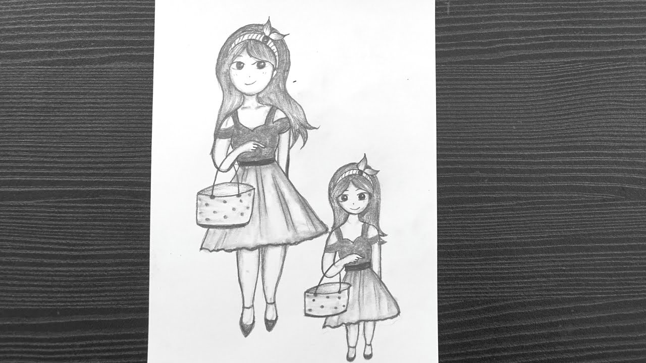 Women's Day Pencil Drawing || Happy Women's Day Drawing || Pencil ...