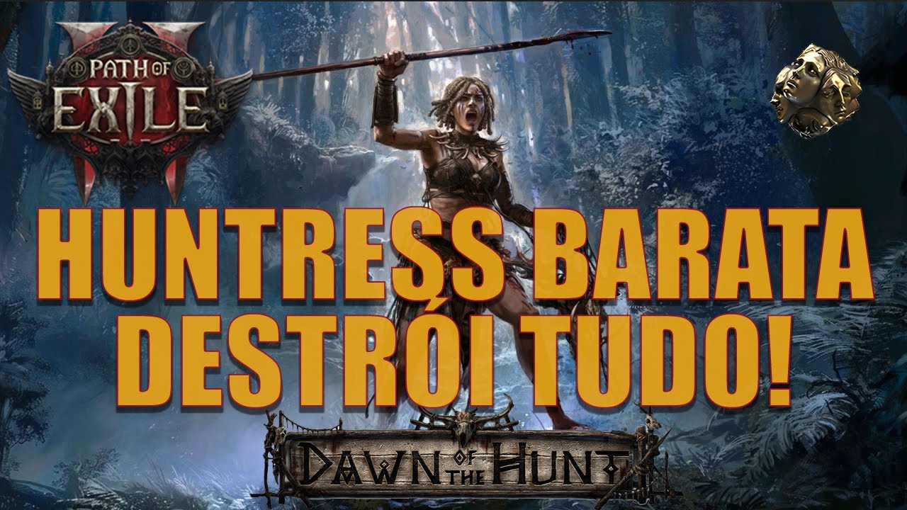 HUNTRESS BARATA DESTRÓI ENDGAME no POE2! (Build Completa) - YouTube