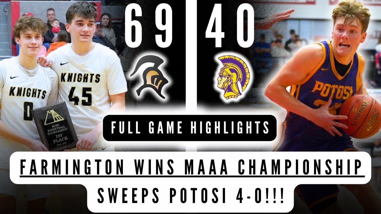 FARMINGTON vs POTOSI | 2025 MAAA Championship Highlights | Top 5 ...
