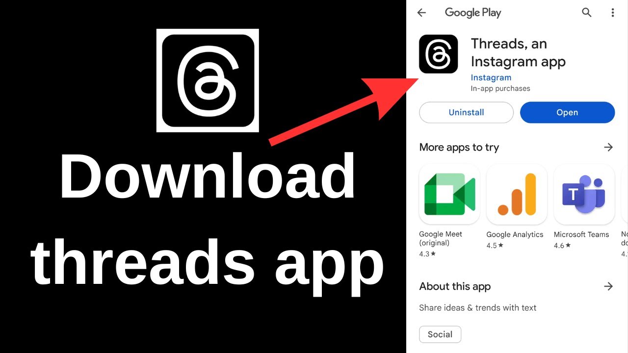 How To Download threads app 2023 - YouTube