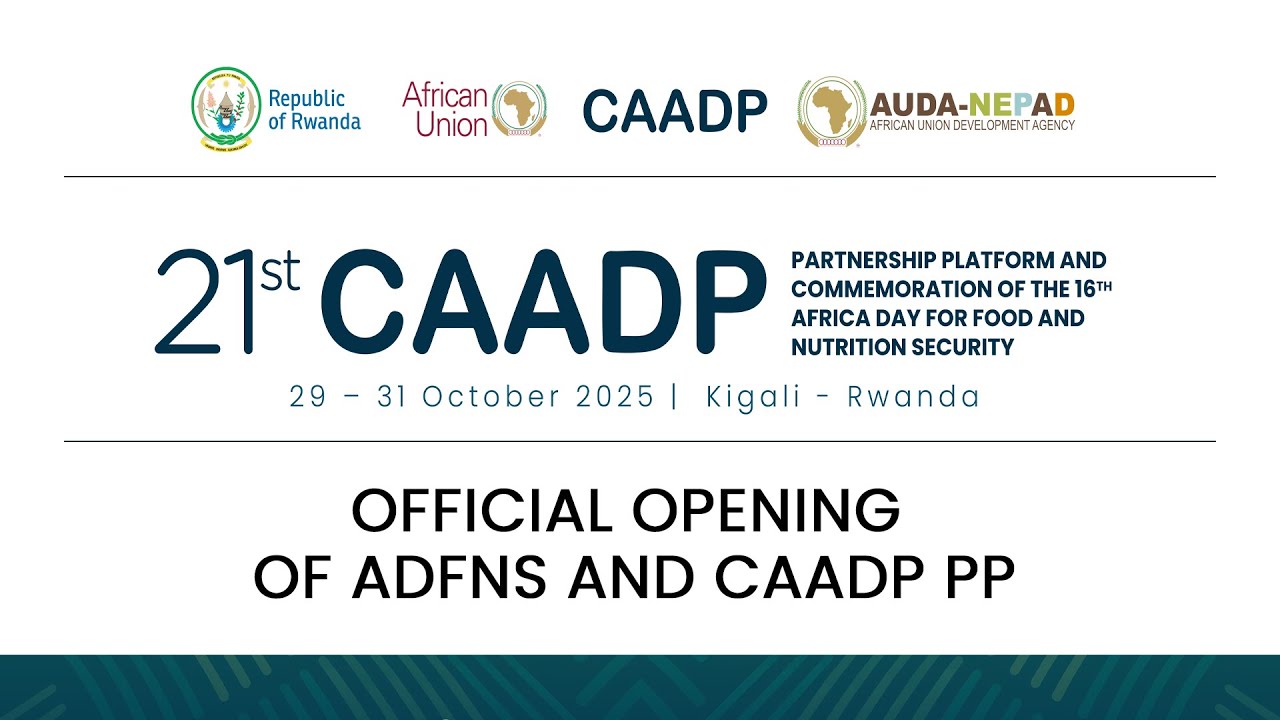 OFFICIAL OPENING OF ADFNS AND CAADP PP - YouTube