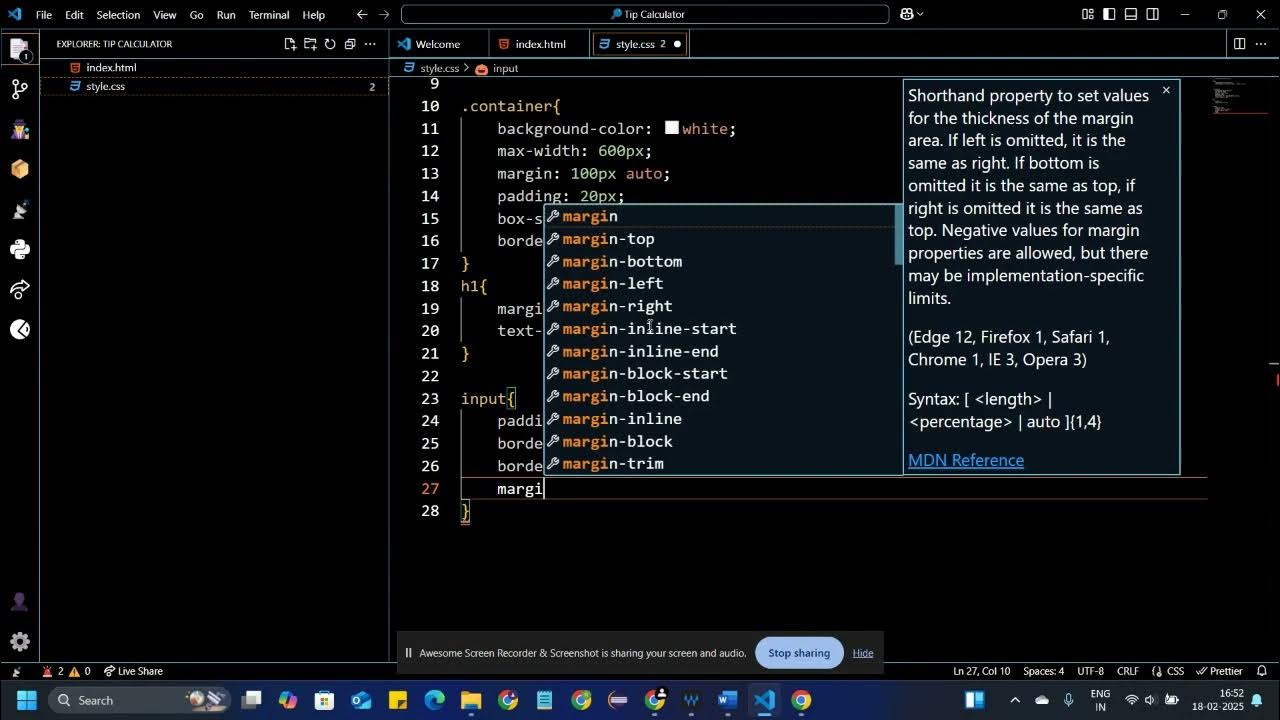 Tip Calculator | HTML | CSS | Java Script - YouTube