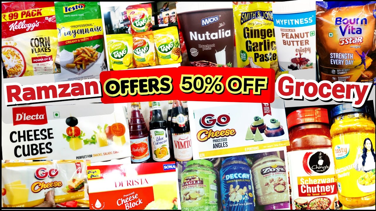 Daily Use Grocery Food Products | 50% Off On All Products MRP | Ramzan ...