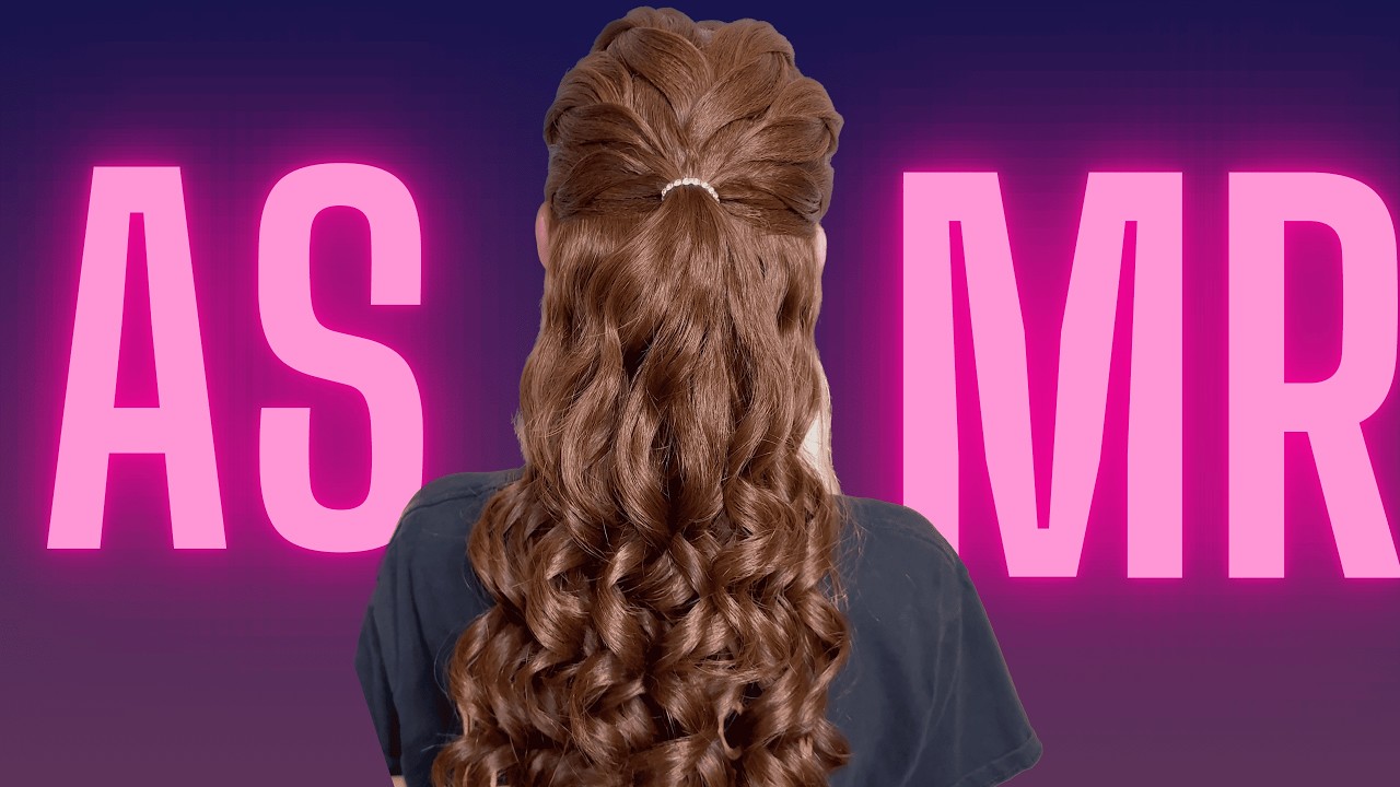 ASMR CURLY PRINCESS HAIRSTYLE TUTORIAL | Red Hair | Relaxing Video ...