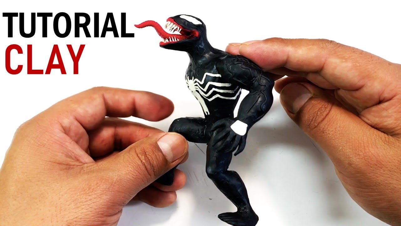 How to make VENOM with plasticine or clay in steps - My Clay World ...