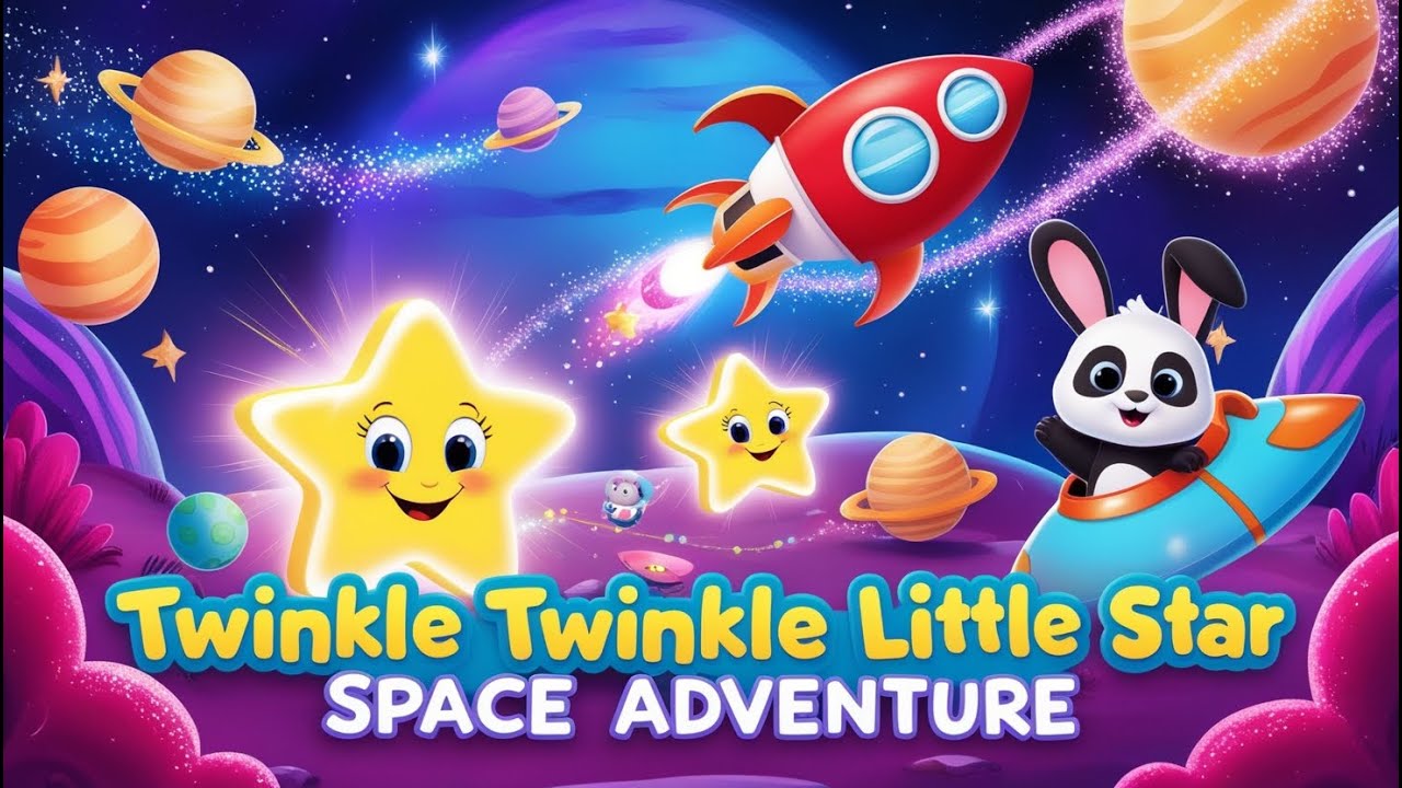 Twinkle Twinkle Little Star 🌟 | Magical Space Adventure for Kids 🚀 ...
