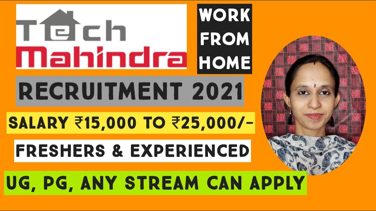 Tech Mahindra New Work From Home Jobs 2021 Freshers Experienced tech-mahindra-new-work-from-home-jobs-2021-freshers-experienced