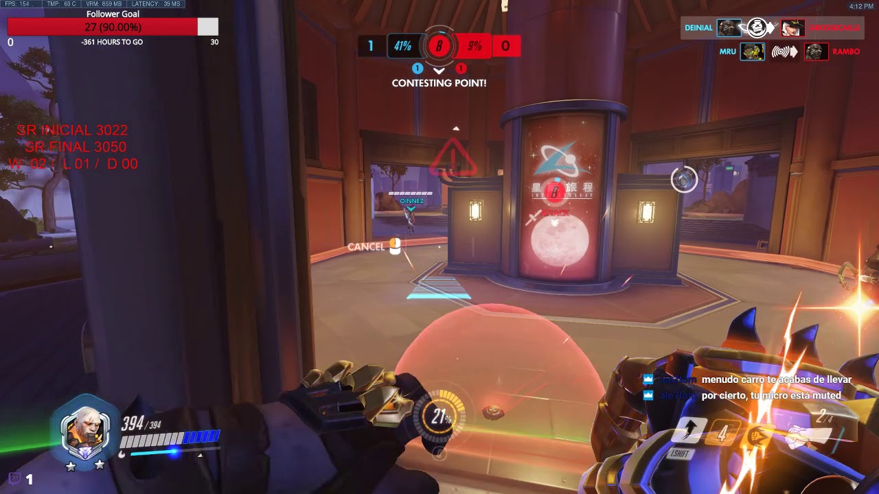 Diamond to Top 500 Rank 4 (3075Sr) | Overwatch - YouTube