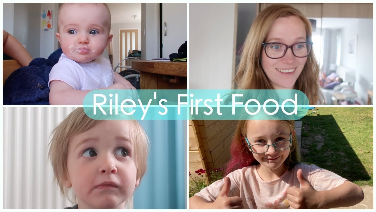 Riley's First Food | Days with the Grays - YouTube