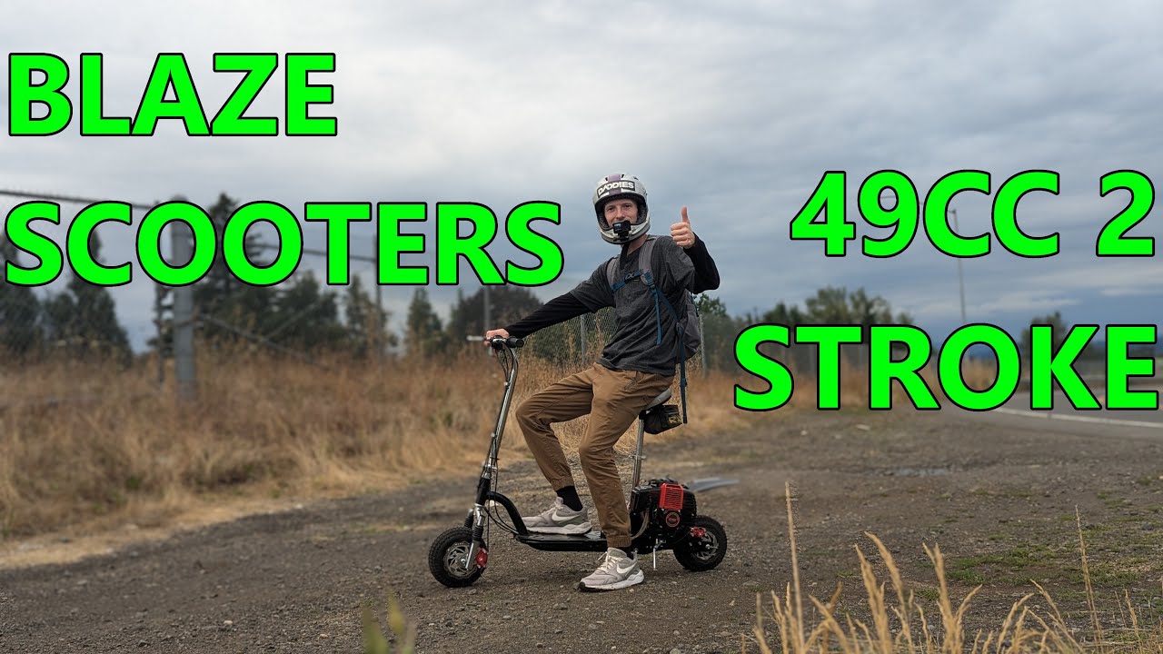 Blaze Scooters 49cc 2 Stroke Initial Thoughts/Cruise - YouTube