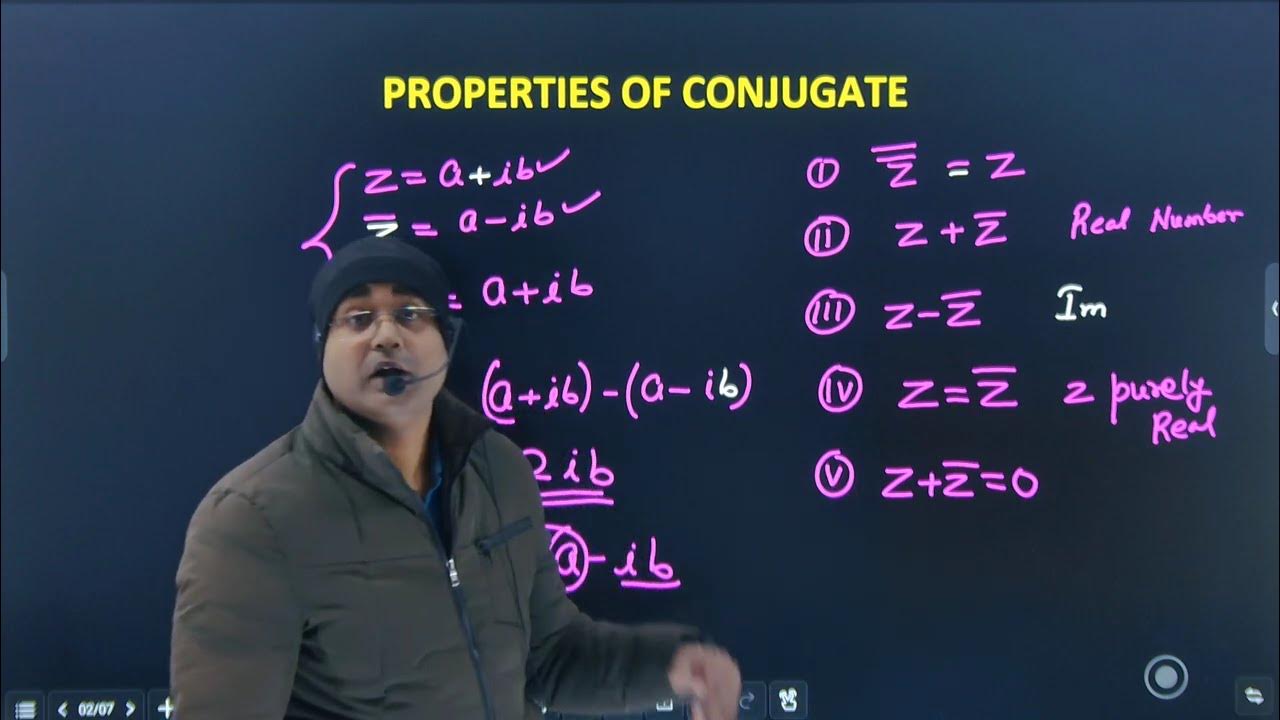 COMPLEX NUMBER (LECTURE 5) | CONJUGATE OF COMPLEX NUMBER | JEE MAINS | ADVANCED - YouTube