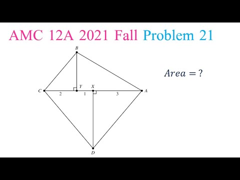AMC 12A 2021 Fall Problem #21 Solution | Preparation AIME I II 10 B Tutor Course Class Math ...
