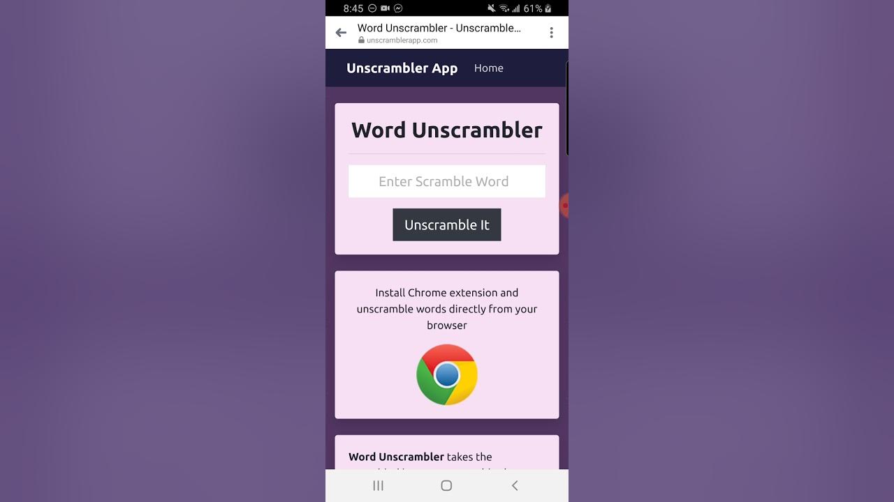How to use the Unscrambler app. Very helpful and easy to use! - YouTube