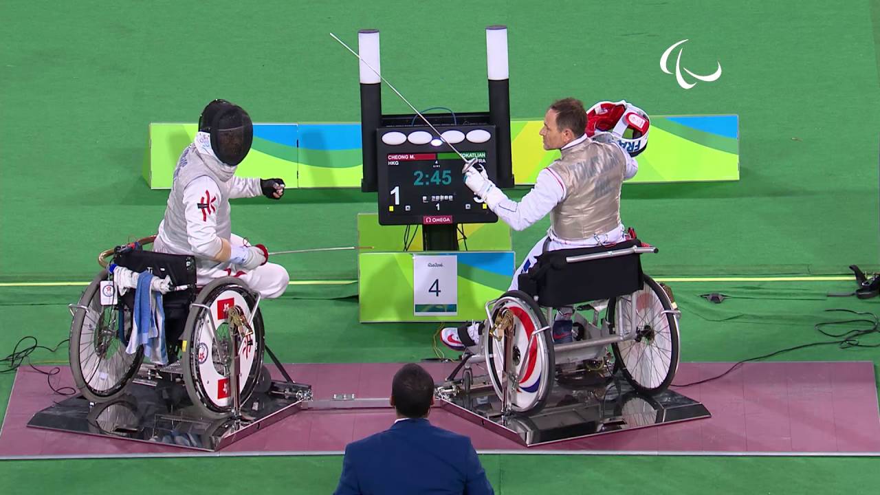 Wheelchair Fencing | France v HKG | Men’s Team Foil - Bronze | Rio 2016 ...