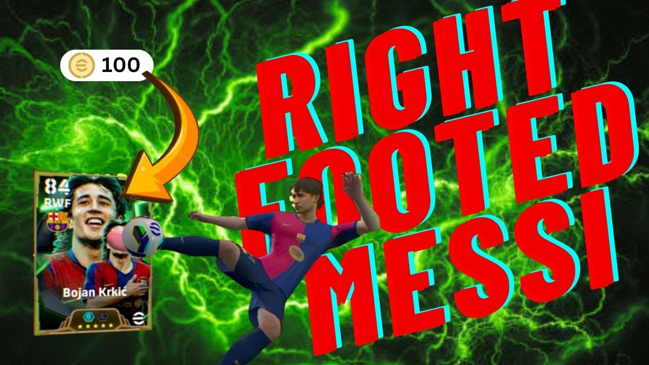 I got MESSI's cousin for 100 coins😱Bojan Krkić game play Efootball ...