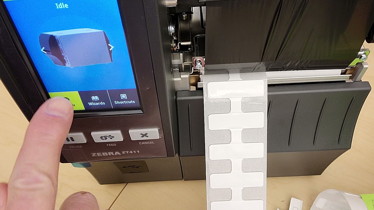 RFID Printer Setup 3: Zebra ZT411R Tearbar & RFID settings - YouTube