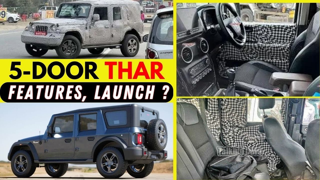 Mahindra Thar 5 Door 2024 | Thar "Armada" | Launch, Engine- Price ...