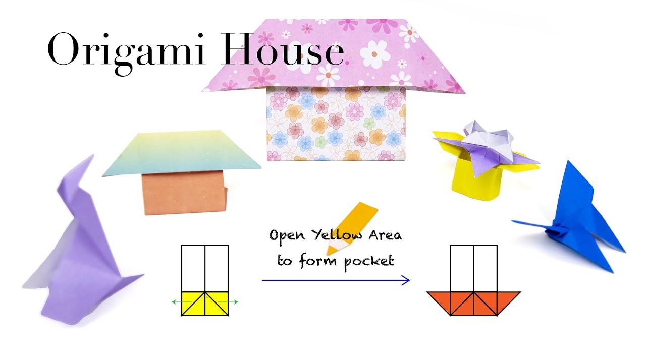 Origami House How To Make Paper House With Step By Step Graphic Illustration YouTube Origami House How To Make Paper House With Step By Step Graphic Illustration YouTube